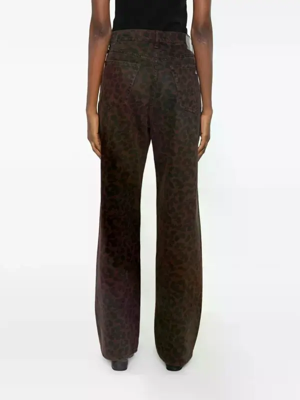 Rag & Bone Shea Leopard-print Jeans