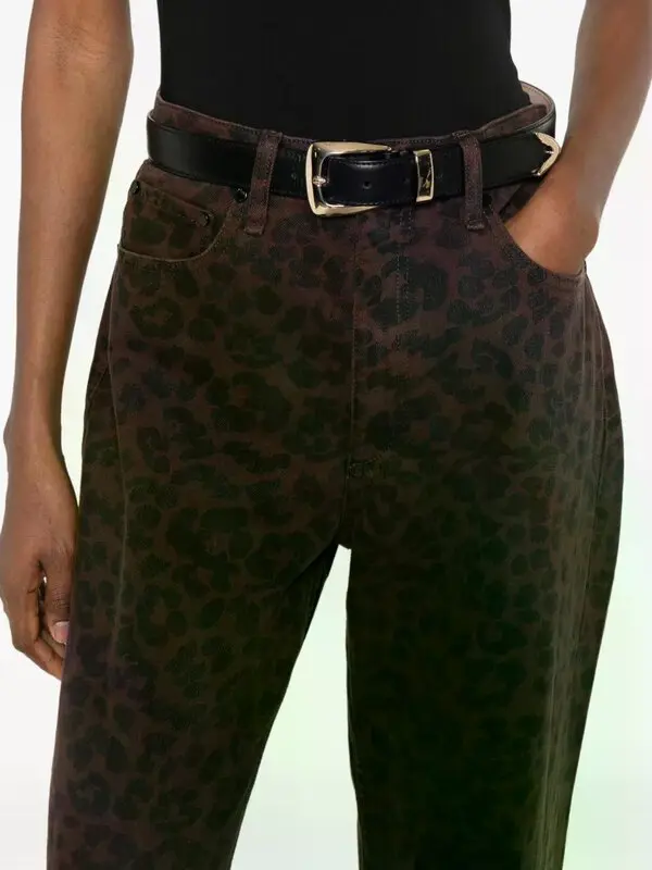 Rag & Bone Shea Leopard-print Jeans