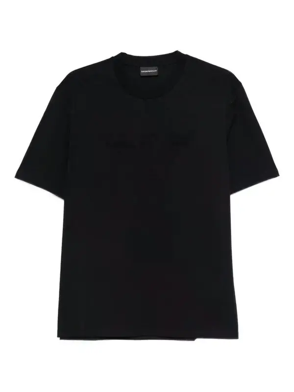 Emporio Armani Tonal-logo T-shirt - Black