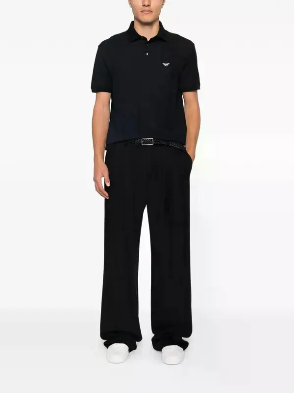 Emporio Armani Logo-embroidered Polo Shirt