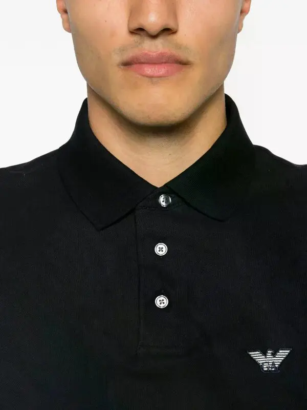Emporio Armani Logo-embroidered Polo Shirt