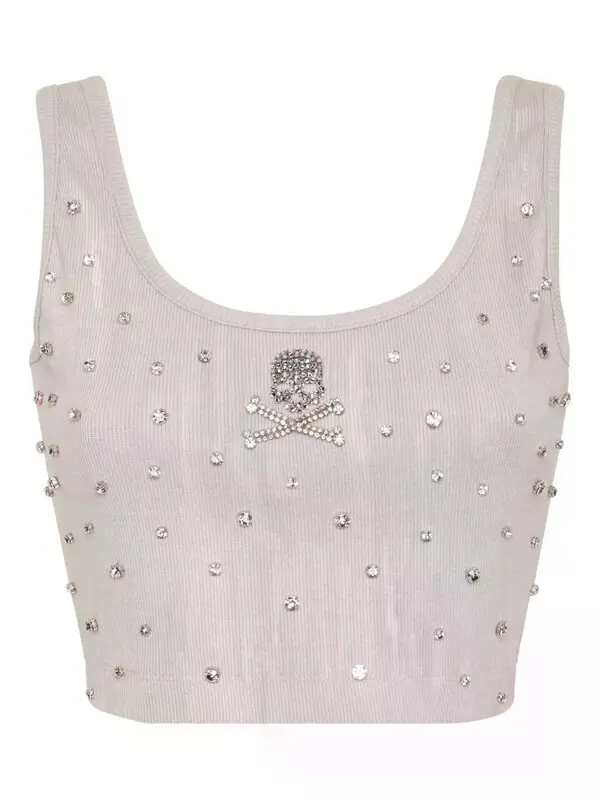 Philipp Plein Rhinestone-embellished Top