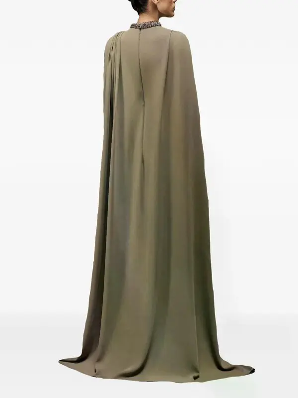 THA SEEN Beaded Embroidered Maxi Dress