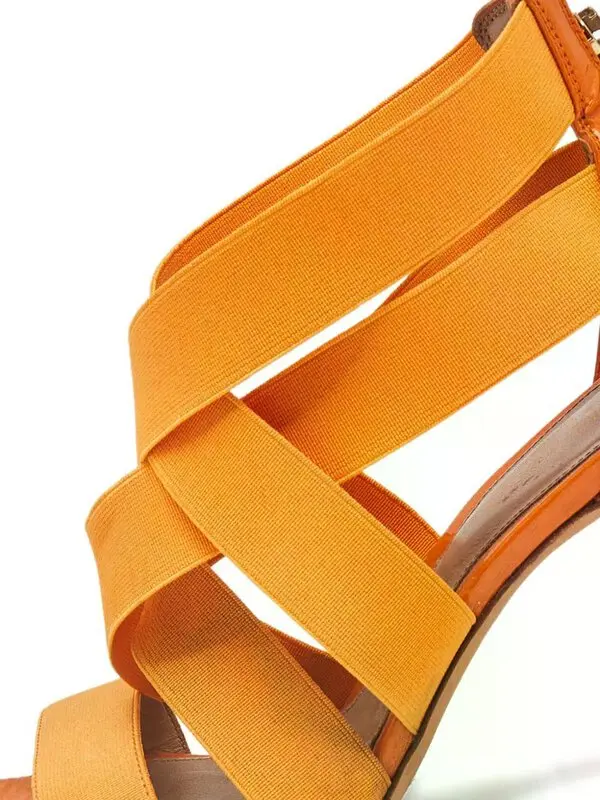 SERGIO ROSSI Sandals Elastic/leather - Orange