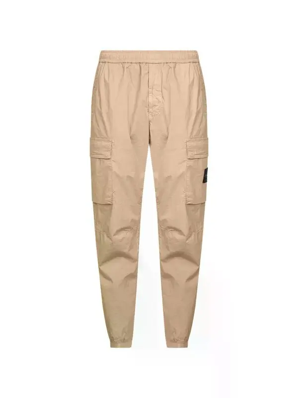 Stone Island 3100031 Tela Paracadute Stretch Cotton Cargo Pants - Neutrals