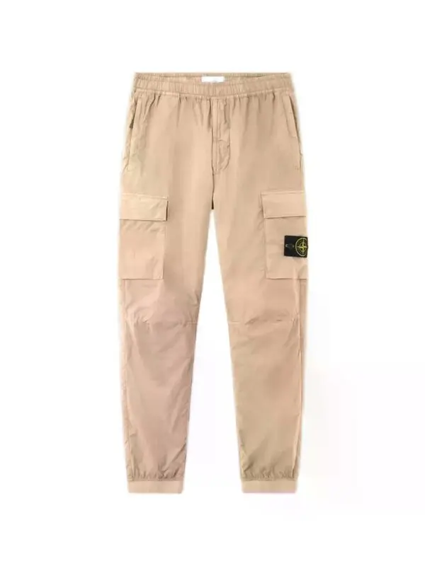 Stone Island 3100031 Tela Paracadute Stretch Cotton Cargo Pants - Neutrals
