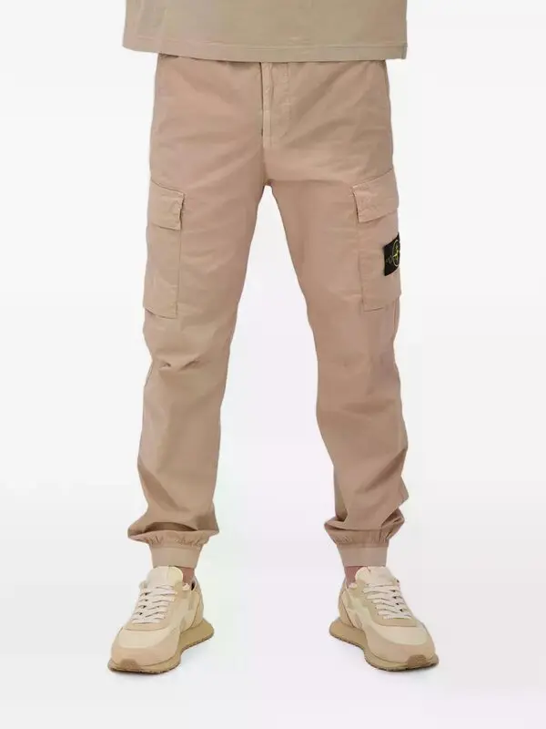 Stone Island 3100031 Tela Paracadute Stretch Cotton Cargo Pants - Neutrals