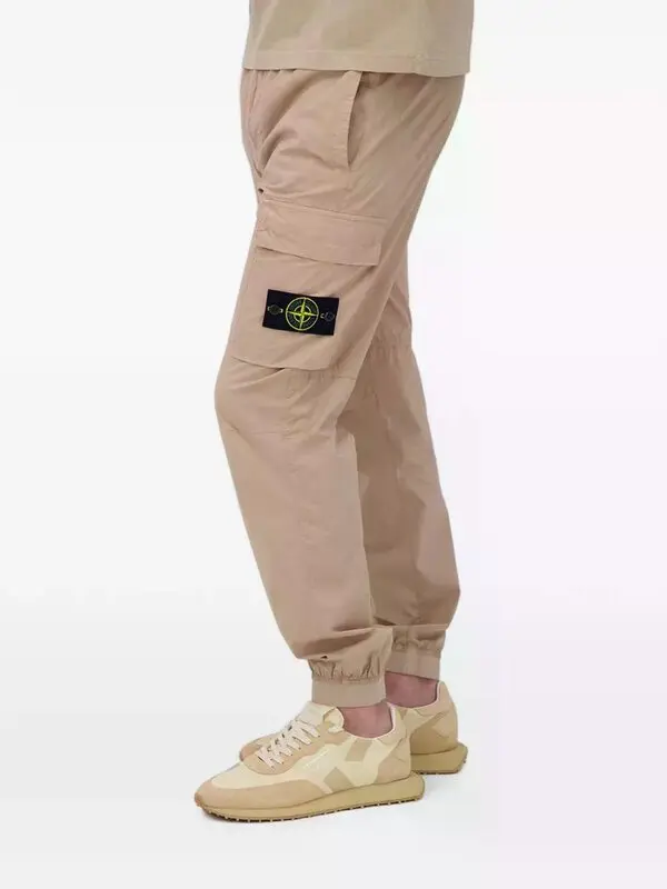 Stone Island 3100031 Tela Paracadute Stretch Cotton Cargo Pants - Neutrals