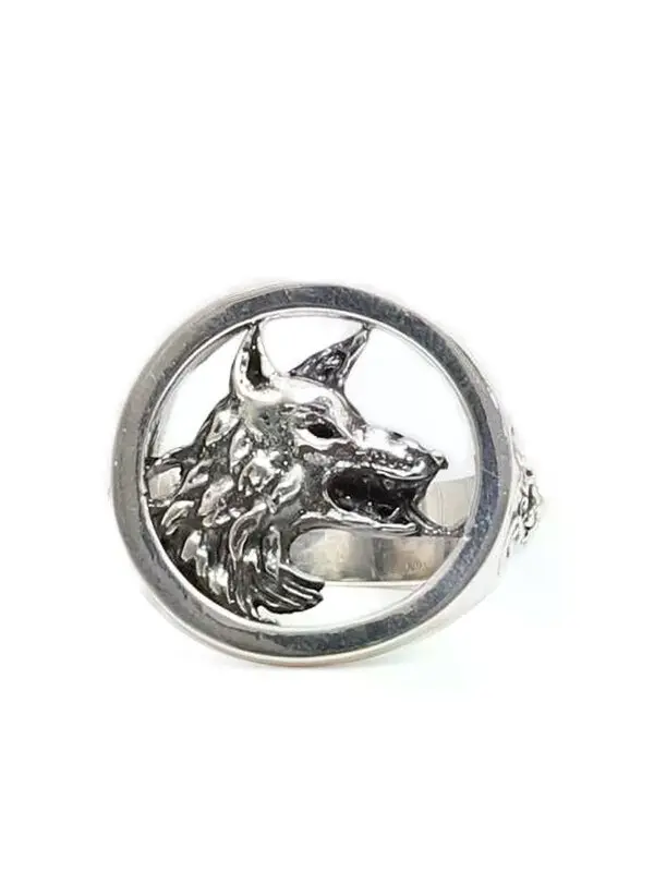 Enfants Riches Déprimés Dog Motif Ring - Silver