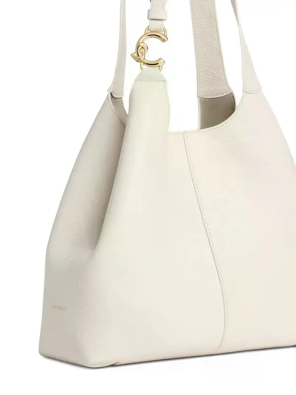COCCINELLE Logo-plaque Shoulder Bag - White