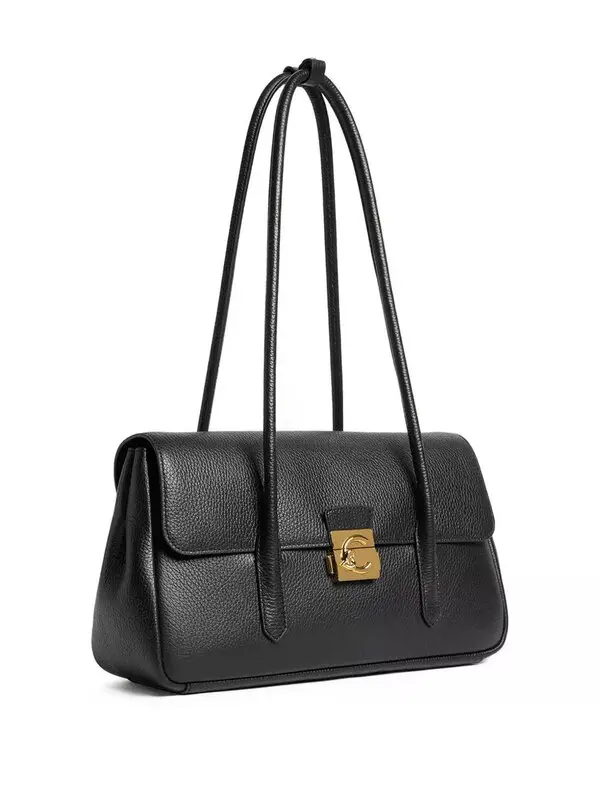 COCCINELLE Logo-buckle Shoulder Bag - Black