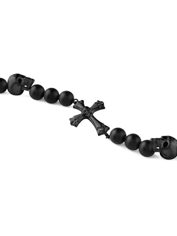 Philipp Plein Onyx Beads Bracelet