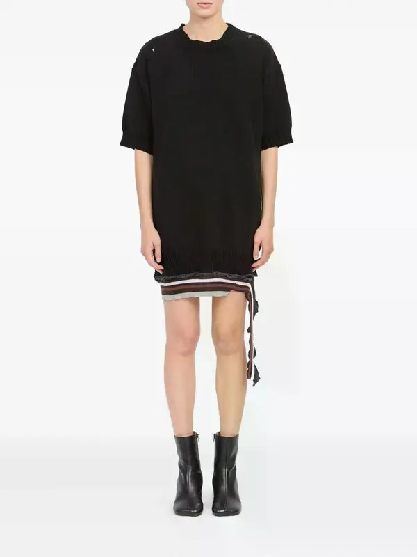 MAISON MARGIELA Distressed Knitted Mini Dress