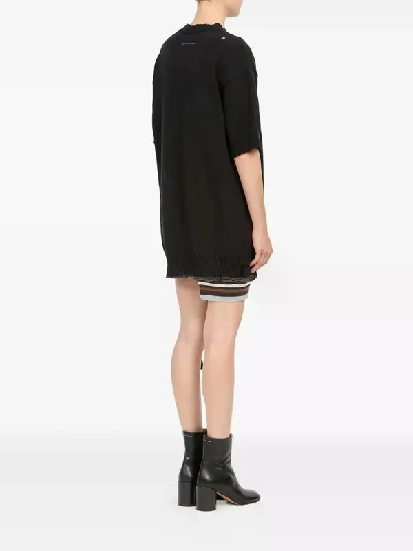 MAISON MARGIELA Distressed Knitted Mini Dress