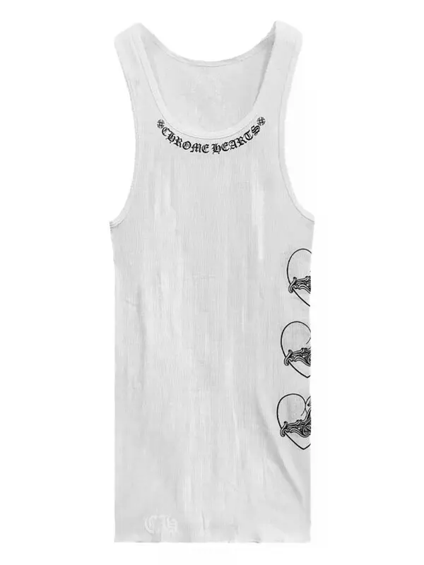 Chrome Hearts Hearts-print Tank Top