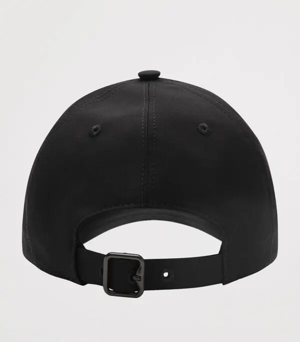 Burberry Cotton Gabardine Cursive Logo Cap