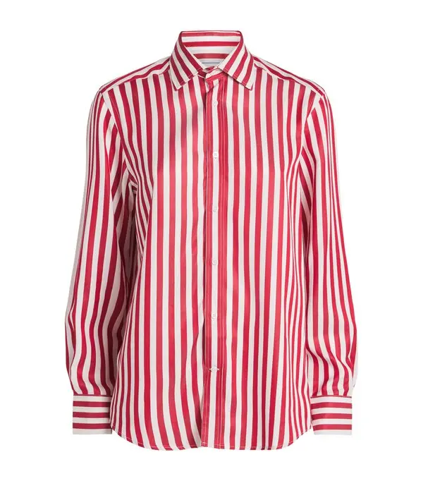 WITH NOTHING UNDERNEATH Stripe Boyfriend Shirt