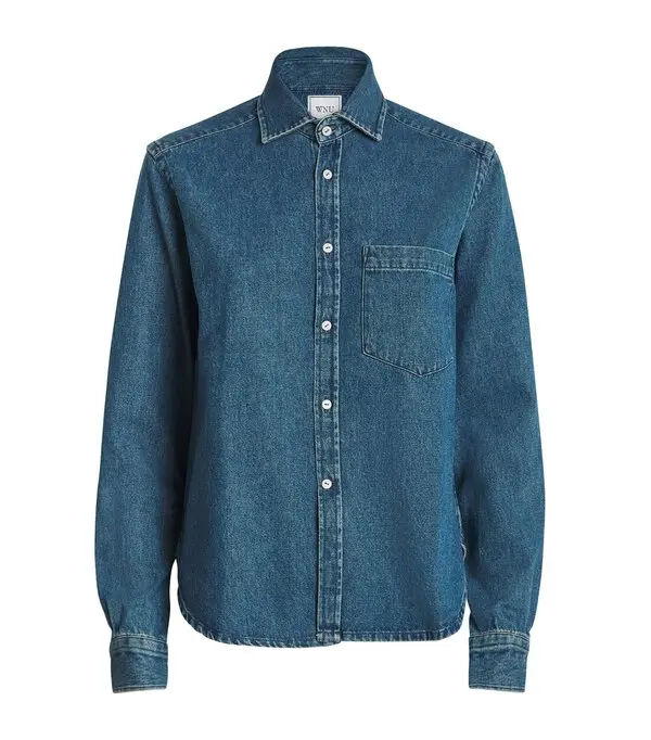 WITH NOTHING UNDERNEATH Denim Classic Shirt - Blue