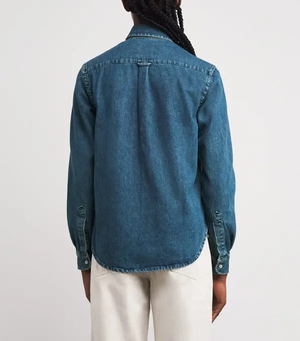 WITH NOTHING UNDERNEATH Denim Classic Shirt - Blue