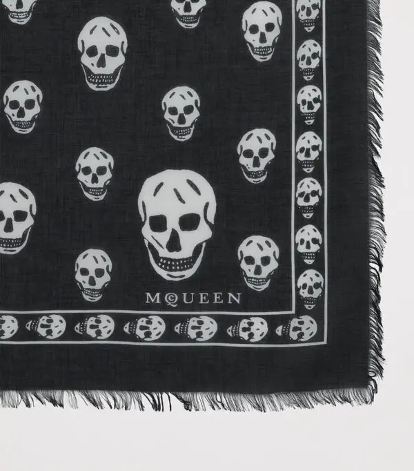 Alexander McQueen Modal-silk Confetti Skull Scarf