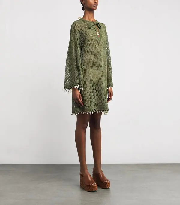 Zimmermann Embellished Mini Tunic Dress