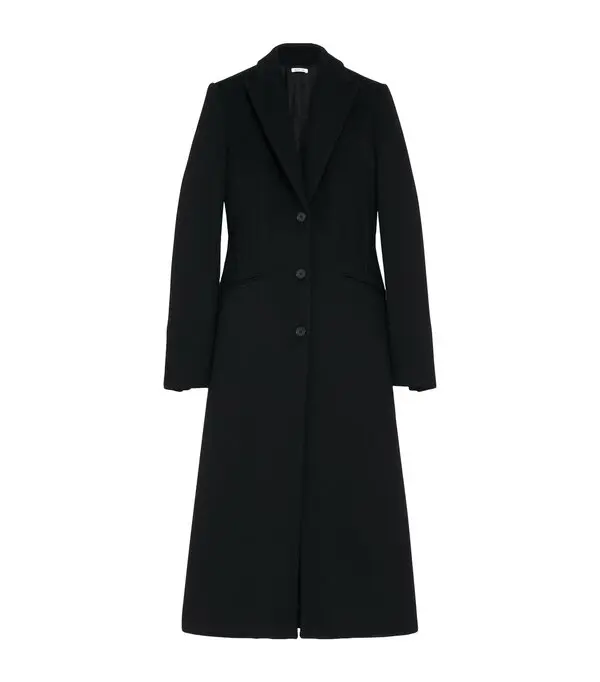 Alexander McQueen Wool Single-breasted Coat - Black
