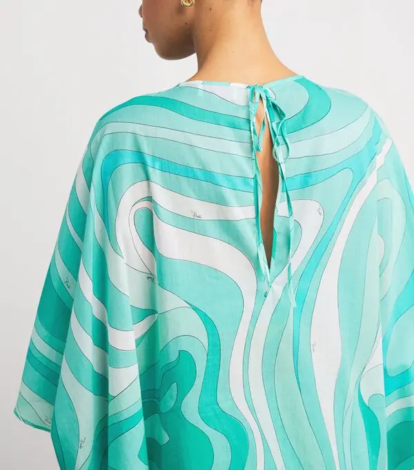 Emilio Pucci Cotton Marmo Maxi Kaftan