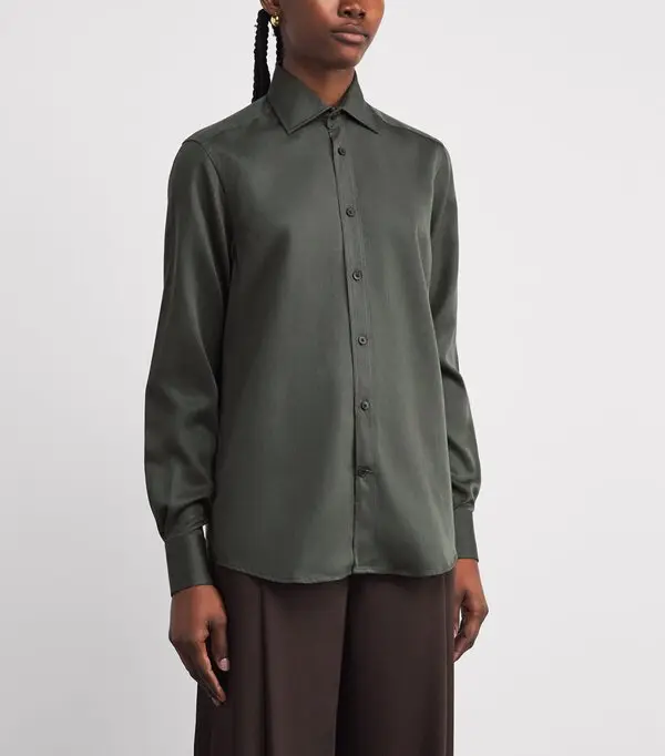 WITH NOTHING UNDERNEATH Cotton Oxford Boyfriend Shirt