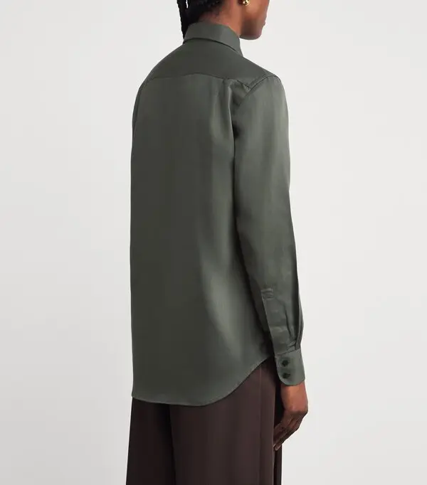 WITH NOTHING UNDERNEATH Cotton Oxford Boyfriend Shirt