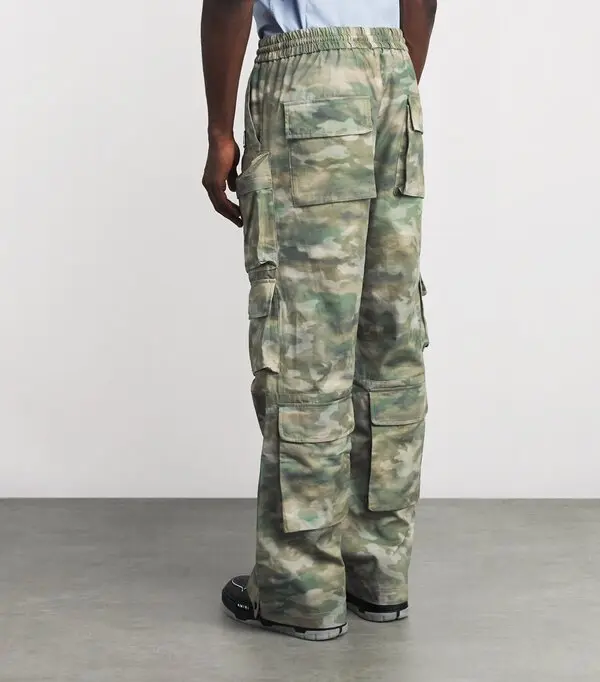 Amiri Cotton Camo Cargo Trousers