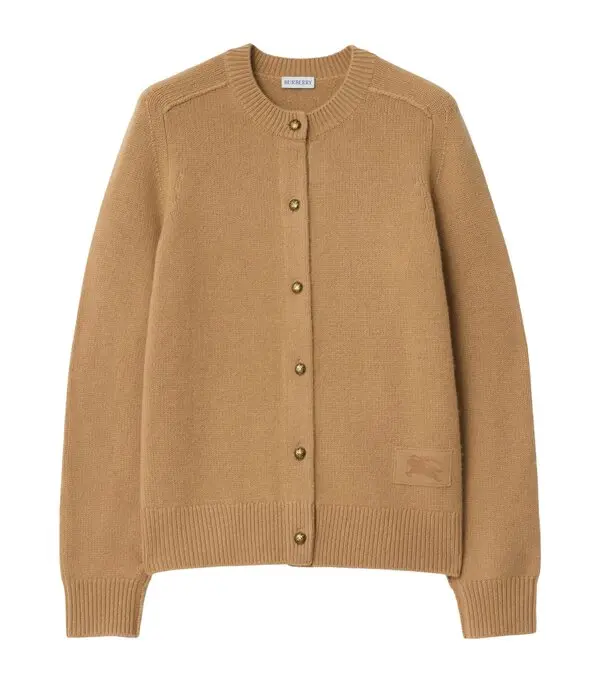 Burberry Cashmere Cardigan With Ekd Patch