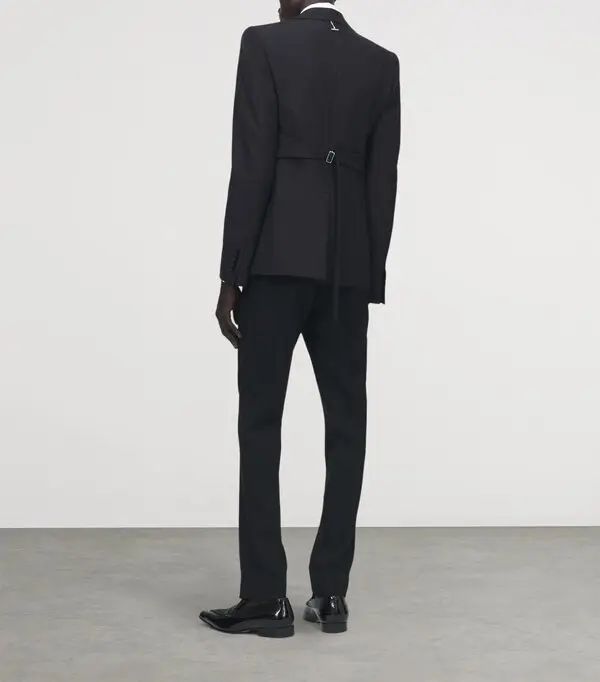 Alexander McQueen Wool Trompe-l'œil Blazer - Black