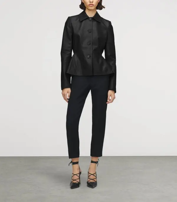 Alexander McQueen Leather Button-up Shirt