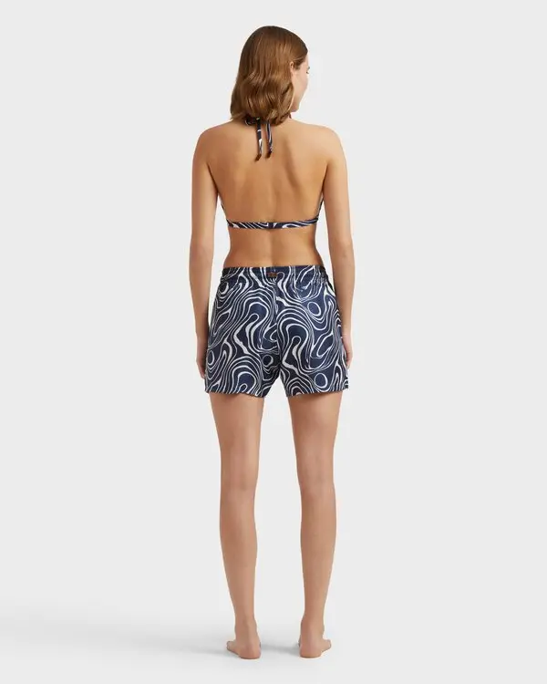 Vilebrequin Waves Print Silk Bermuda Shorts