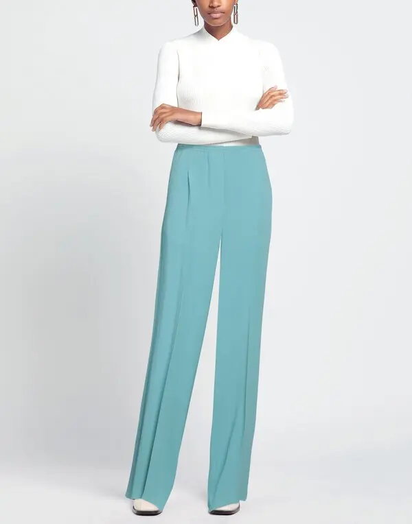 JUCCA Wide-leg Crepe Pants - Blue
