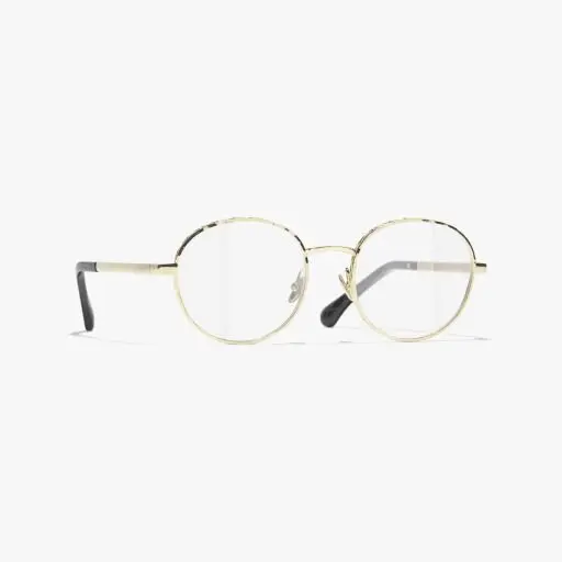 Chanel Pantos Eyeglasses - Light Gold
