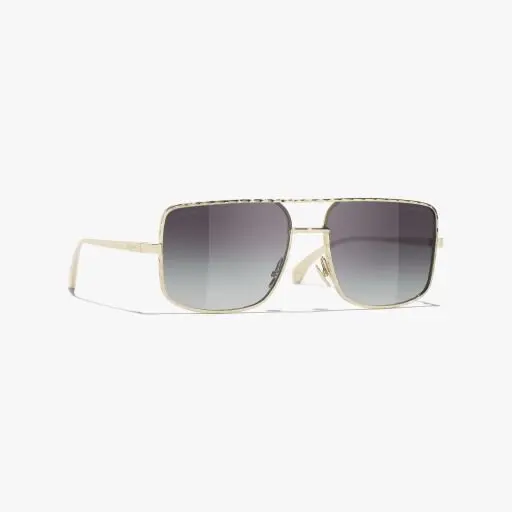 Chanel Pilot Sunglasses - Gold