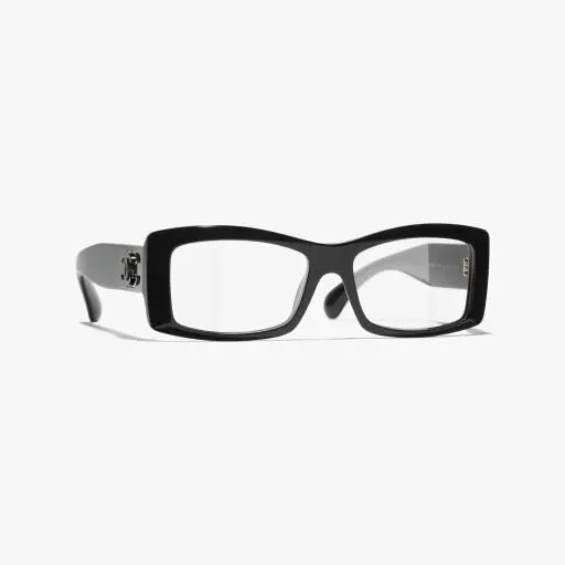 Chanel Rectangle Eyeglasses - Black