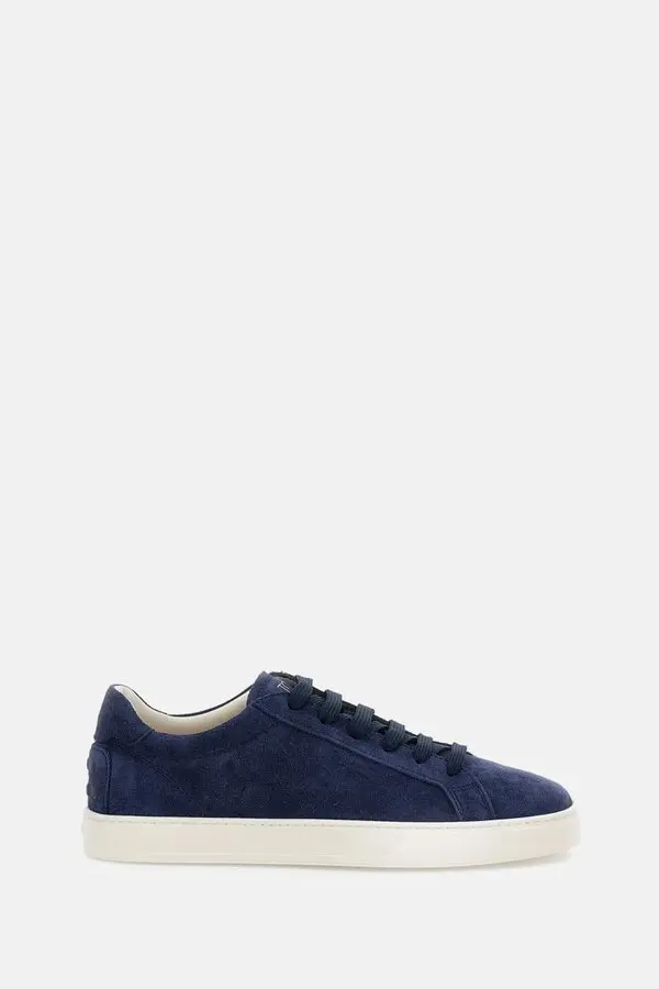 TOD'S Suede Low Top Sneakers - Blue