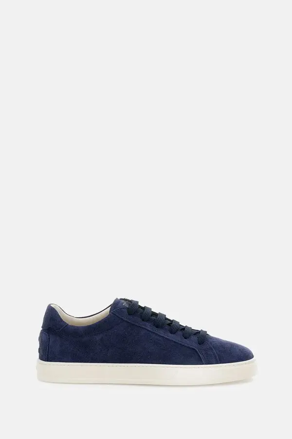 TOD'S Suede Low Top Sneakers - Blue