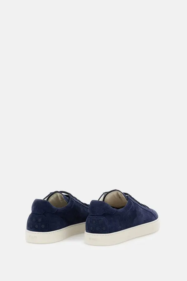 TOD'S Suede Low Top Sneakers - Blue