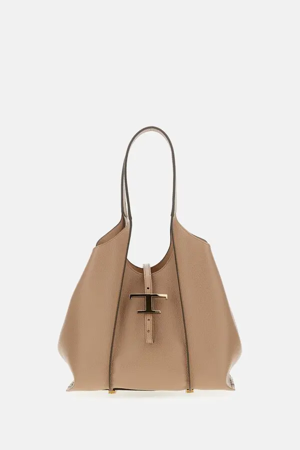 TOD'S Timeless Small Shopping Bag - Beige