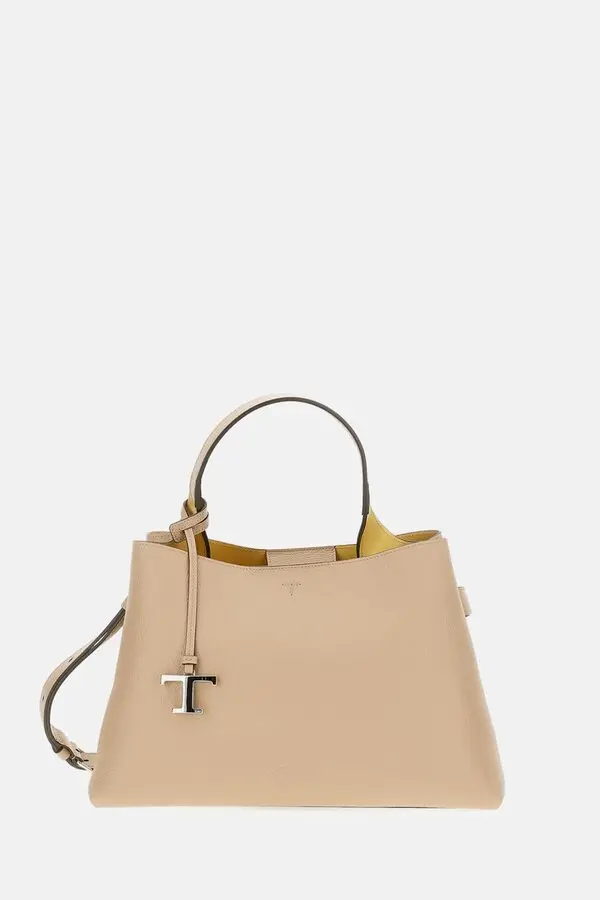 TOD'S Apa Top Handle Media - Beige