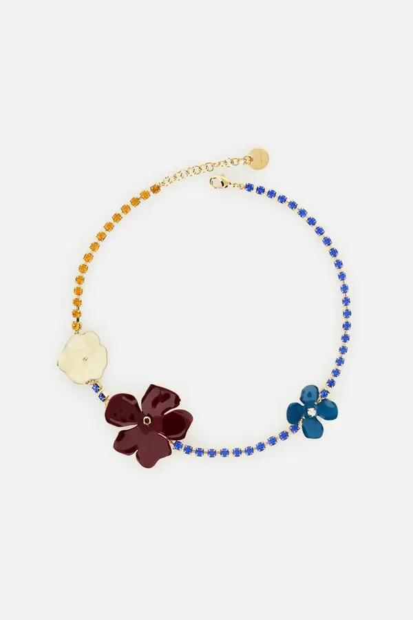 Marni Floral Choker Necklace - Multicolor