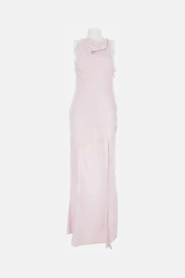 ROTATE BY BIRGER CHRISTENSEN Long Cascade Dress - Rose