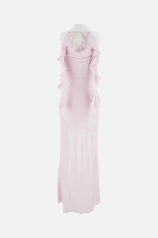 ROTATE BY BIRGER CHRISTENSEN Long Cascade Dress - Rose
