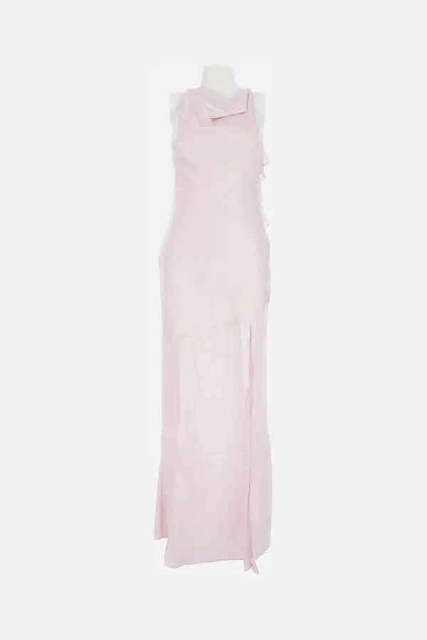 ROTATE BY BIRGER CHRISTENSEN Long Cascade Dress - Rose