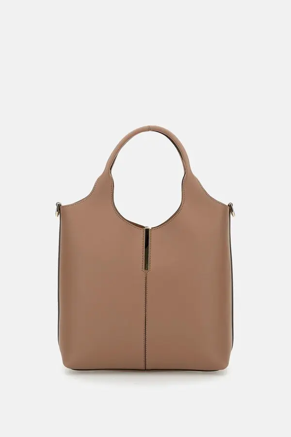 TOD'S Leather Shoulder Bag - Grey