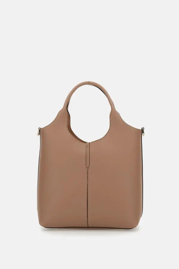 TOD'S Leather Shoulder Bag - Grey