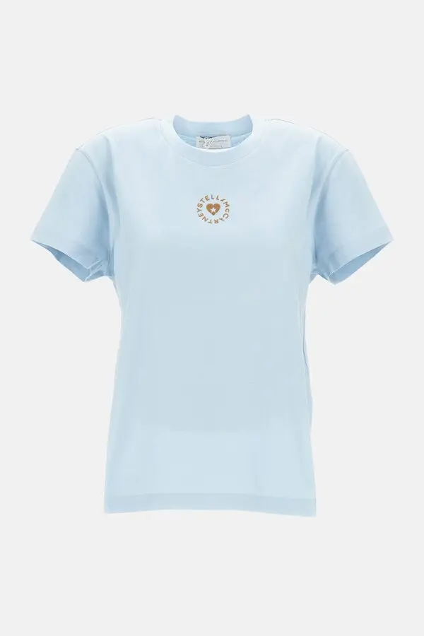 Stella McCartney Iconic Mini Heart T-shirt - Azzurro